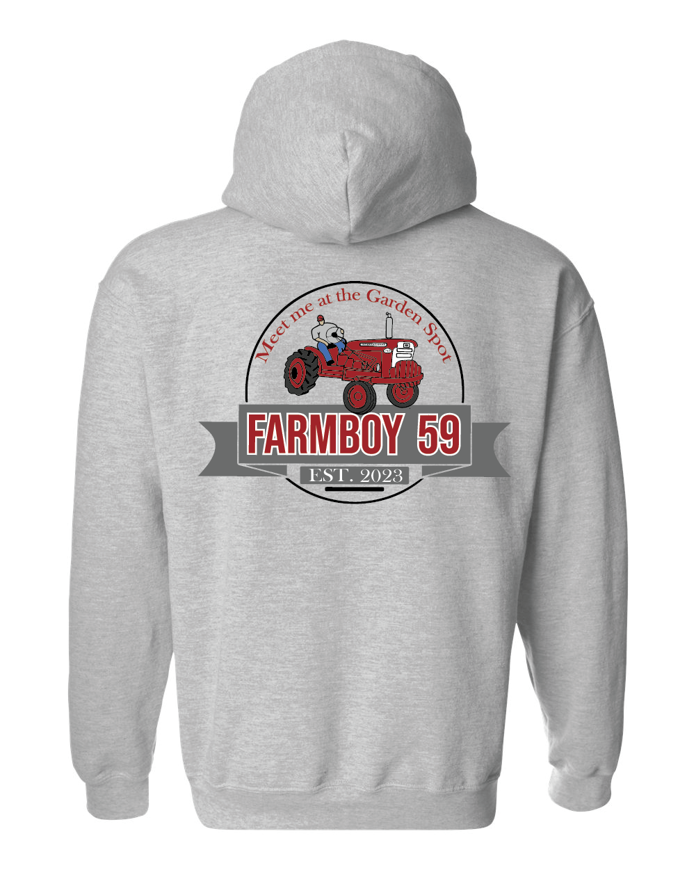 Farmboy 59 Round logo Hoodie | Farm Merch Bin