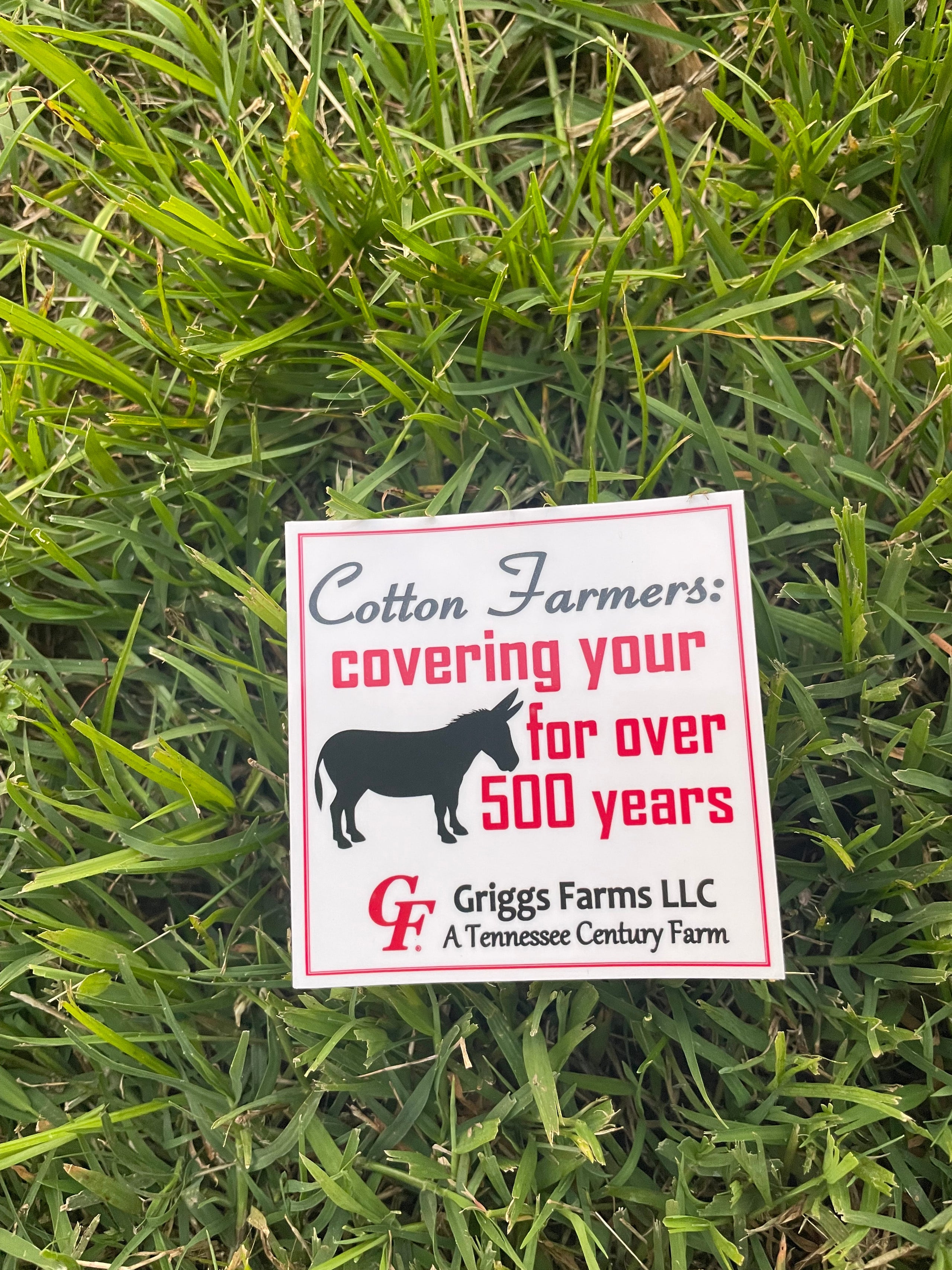 Griggs Farms Sticker - Cotton Farmers | Farm Merch Bin