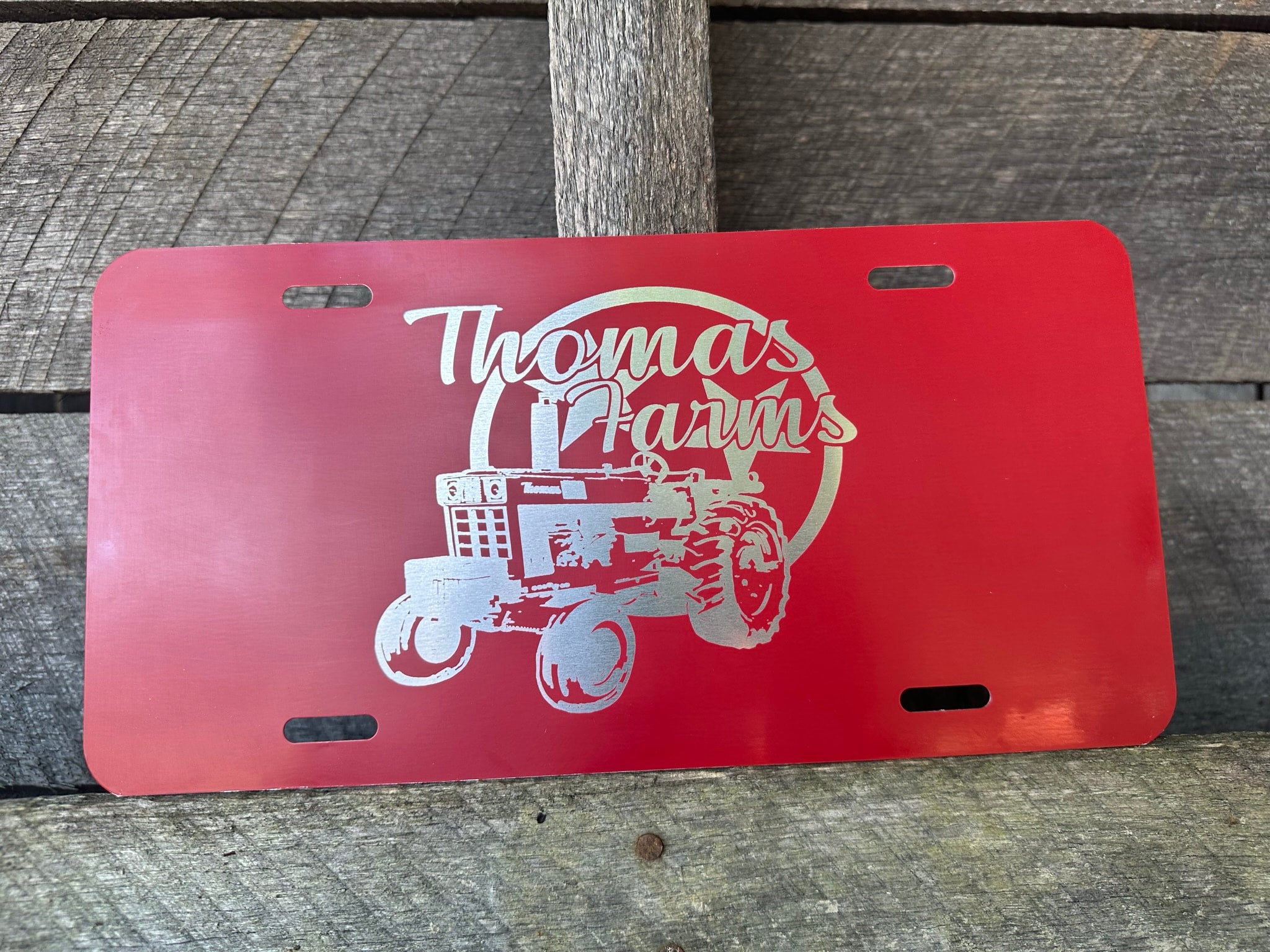 Thomas Farms License Plate | Farm Merch Bin
