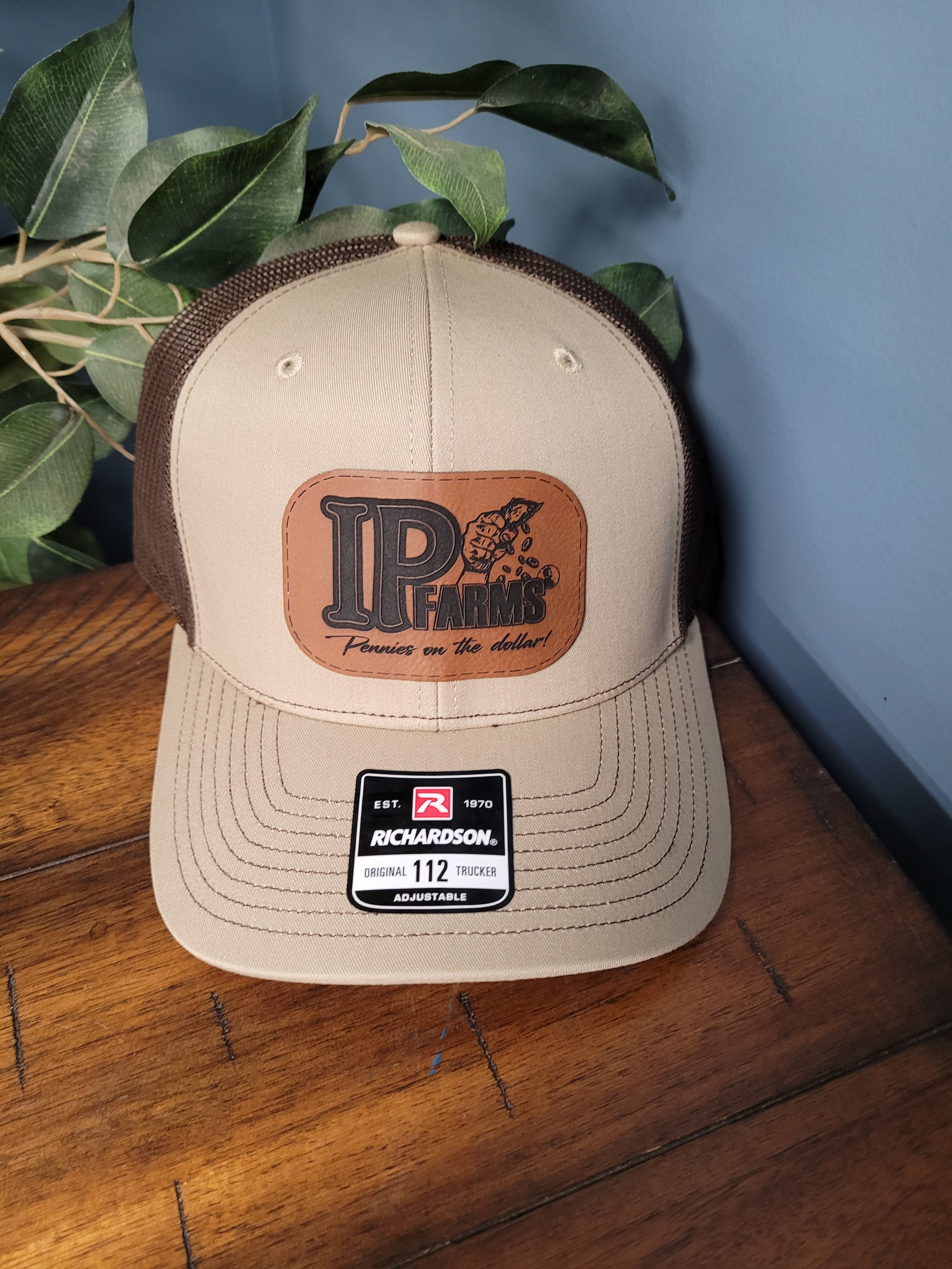 IP Farms Leather Patch Hat | Farm Merch Bin